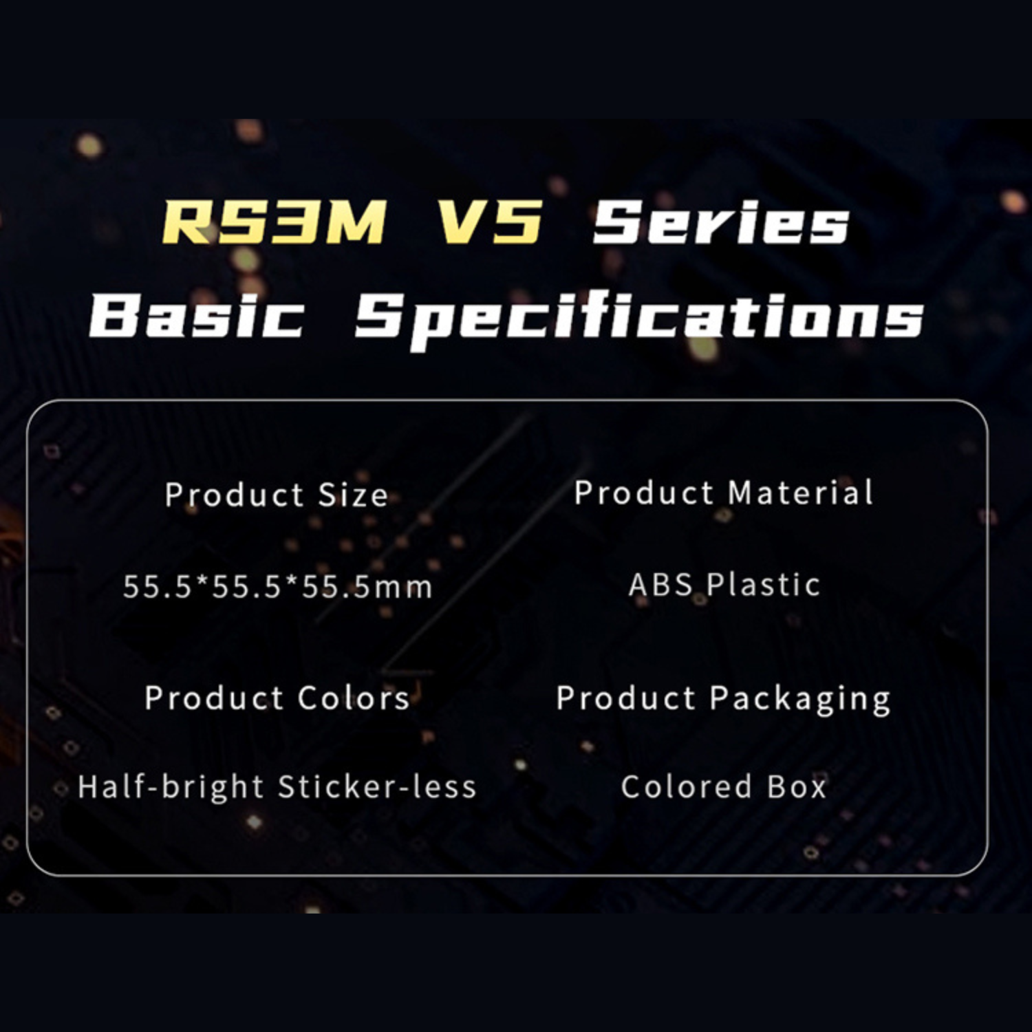 Buy MoYu RS3M v5 3x3 Cube | Magnetic Speedcube | Cubelelo