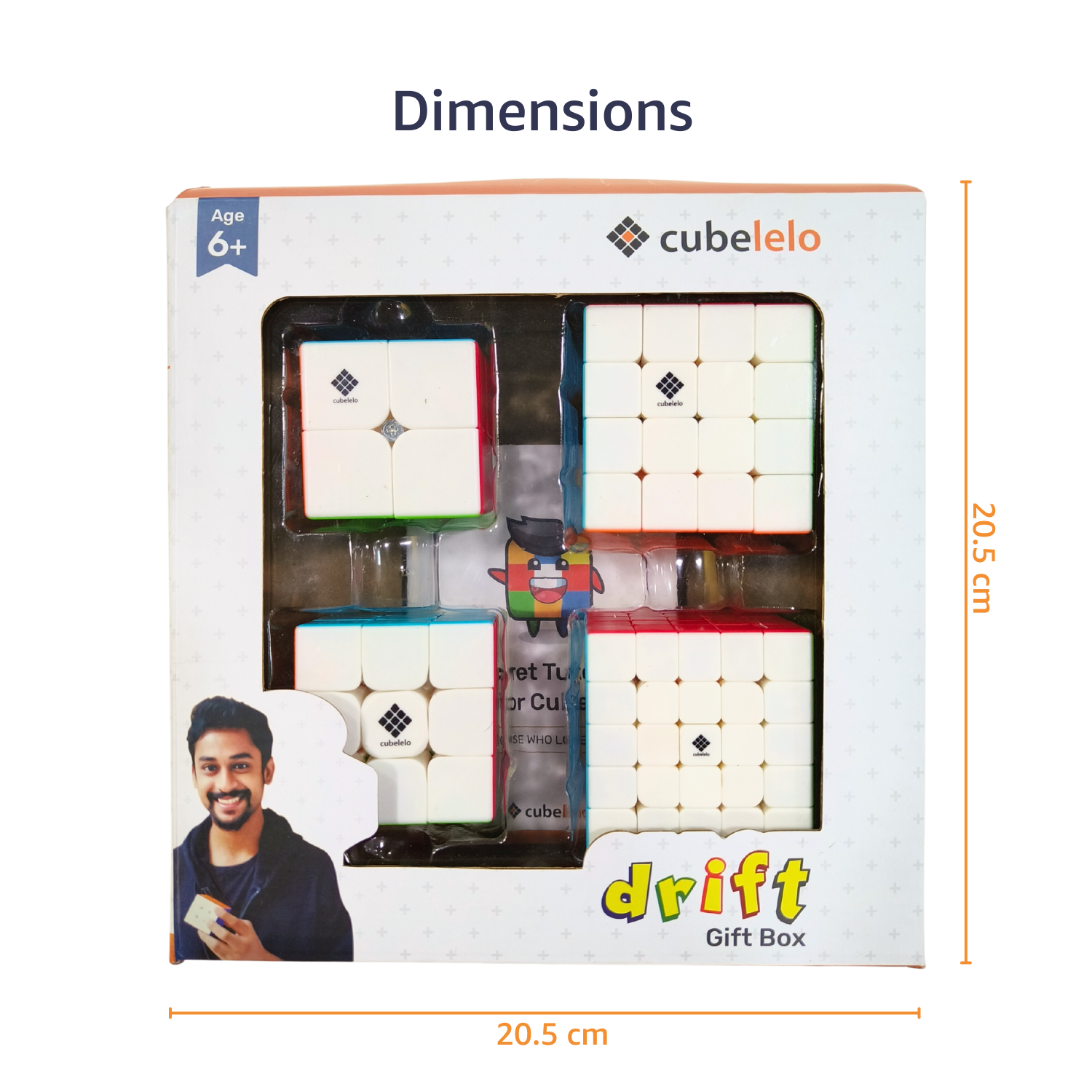 Buy Cubelelo Drift 5-in-1 Gift Box (2x2, 3x3, 4x4, 5x5 & Solving Guide ...