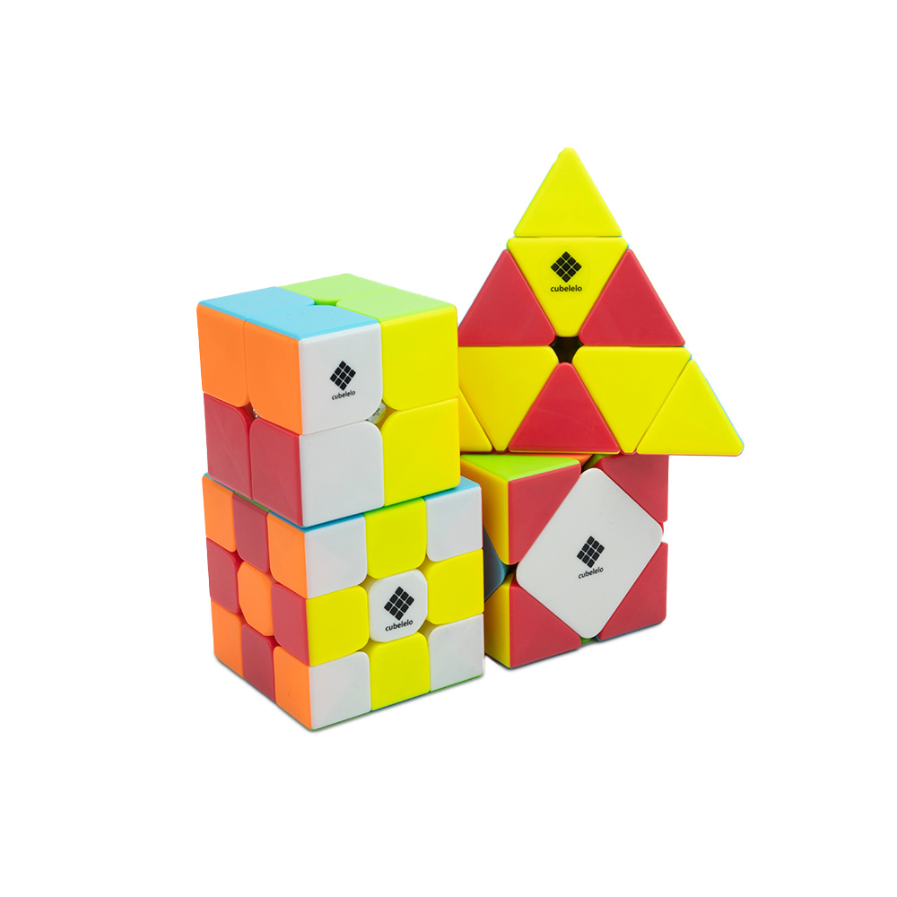 Buy Cubelelo Customized Cubelelo 2x2, 3x3, Pyraminx & Skewb Combo ...