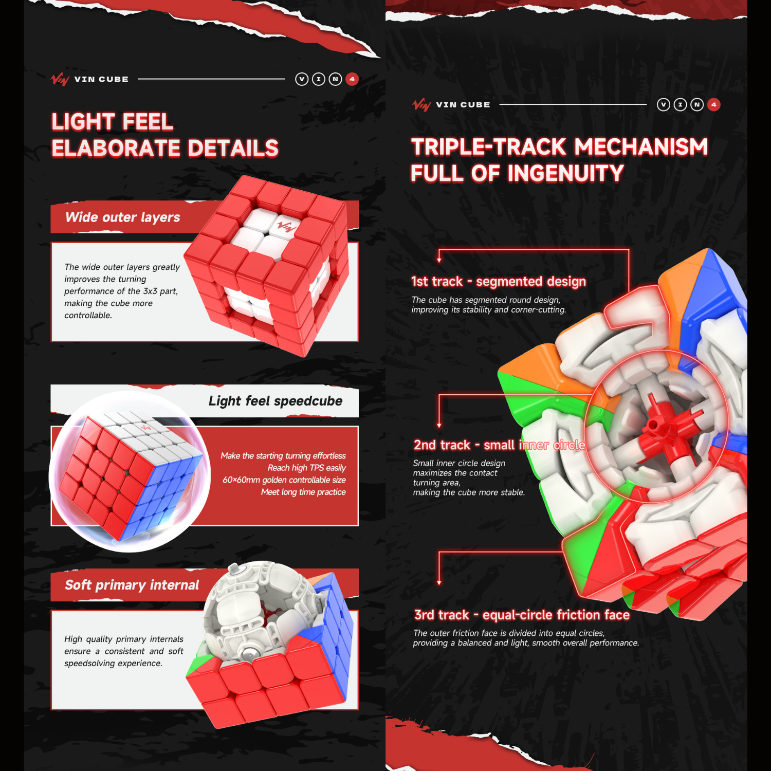 Buy Vin 4x4 Magnetic Speed Cube | Cube Lelo