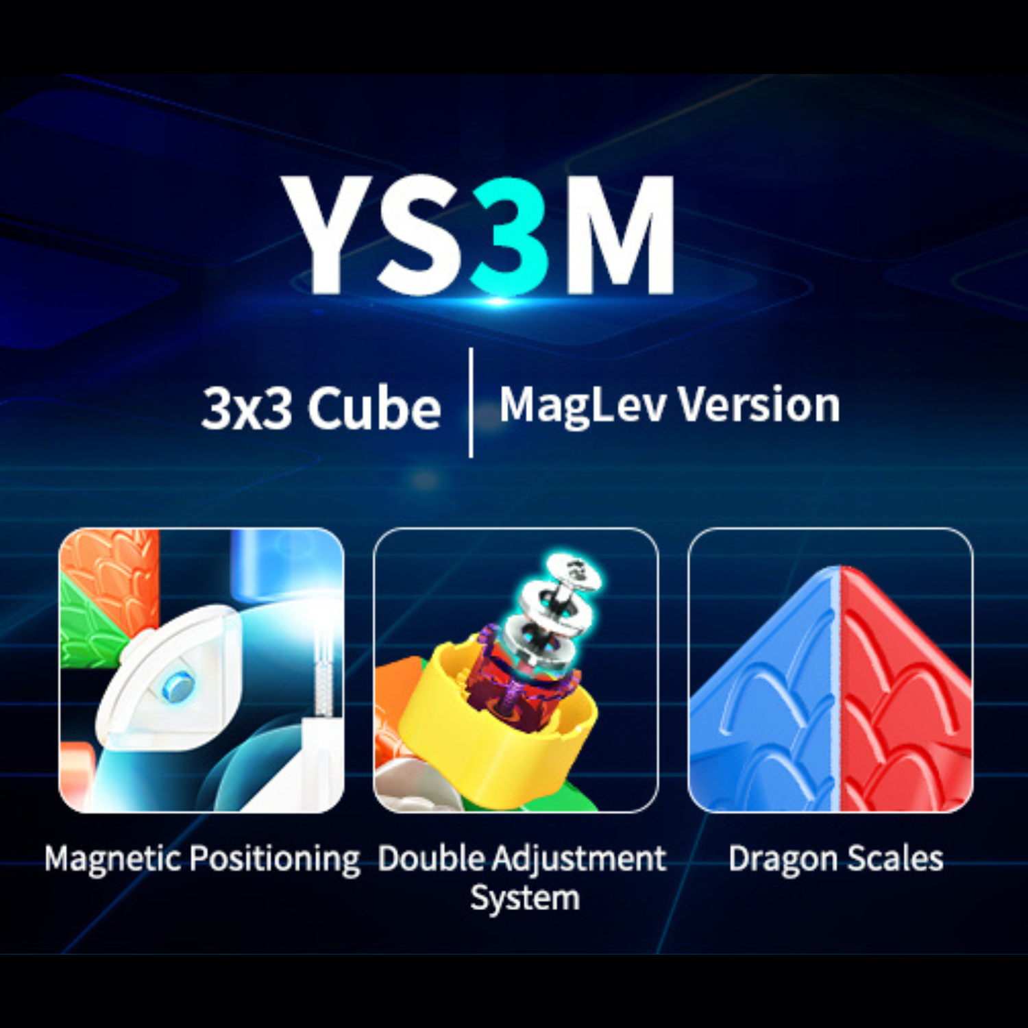 Buy MoYu HuaMeng YS3M MagLev 3x3 (Magnetic) Speed Cube Online | Cubelelo