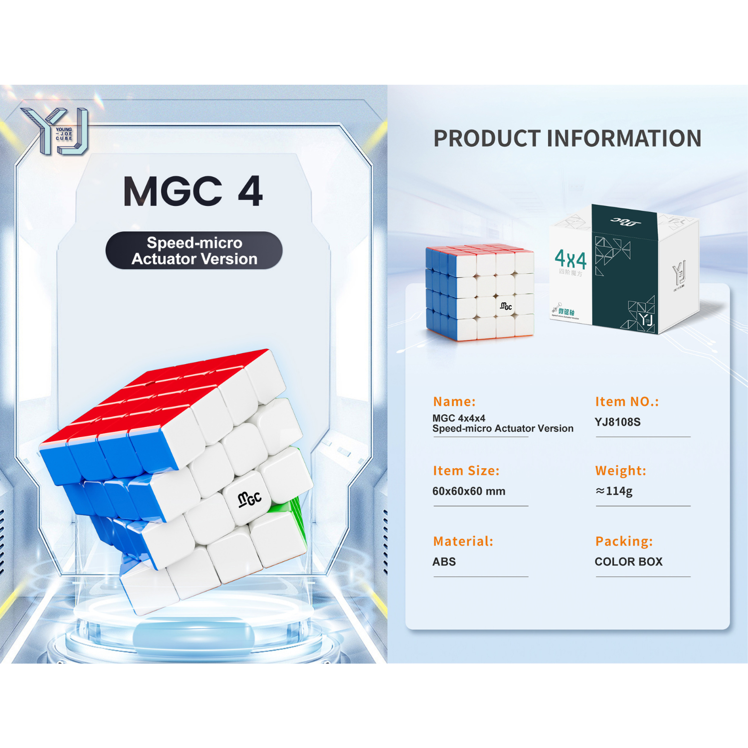 Buy YJ MGC 4x4 Magnetic Speed-Micro Actuator Cube | Cubelelo