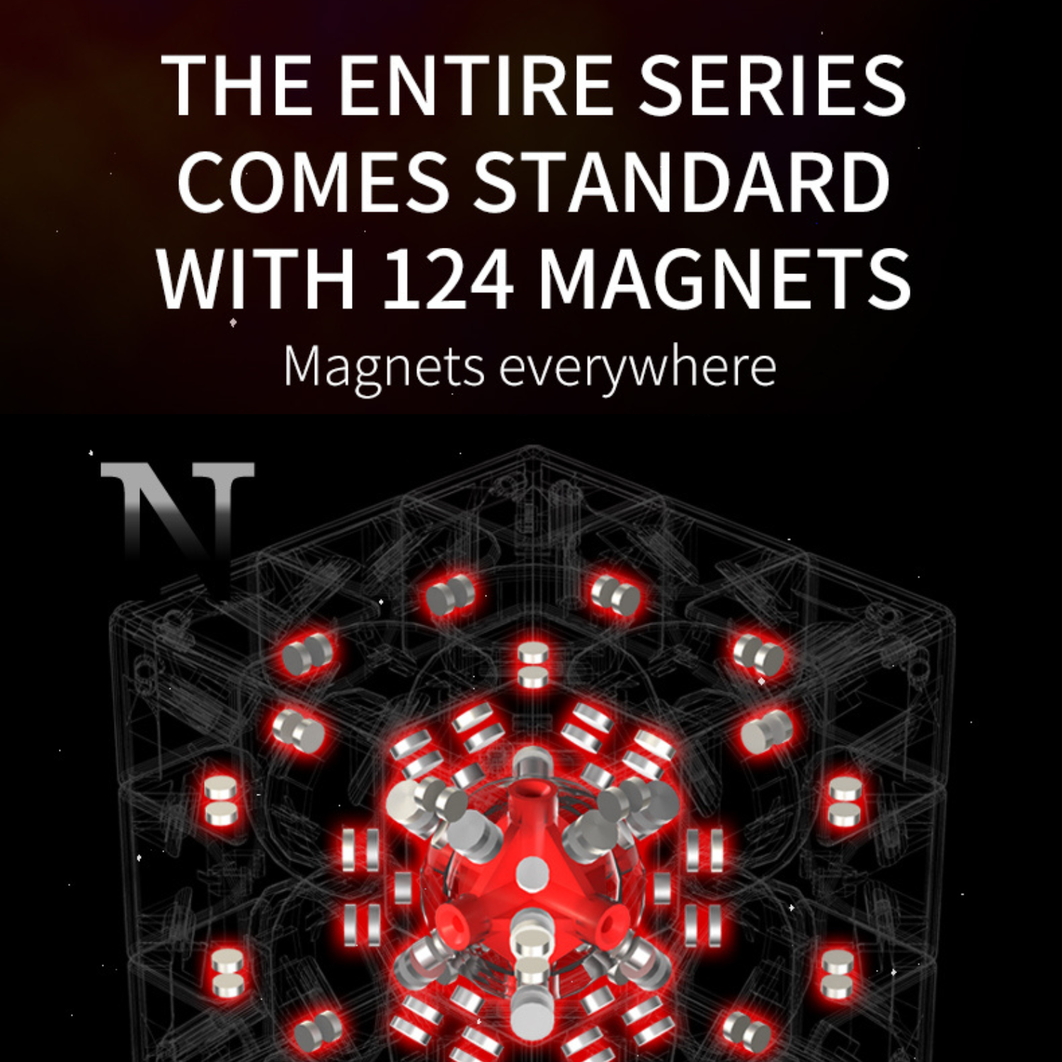 Buy FanXin HuDong Light 3x3 Magnetic Speedcube | Cubelelo