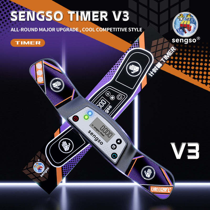 Buy SengSo Timer V3 (Black) Speed Cube Online | Cubelelo