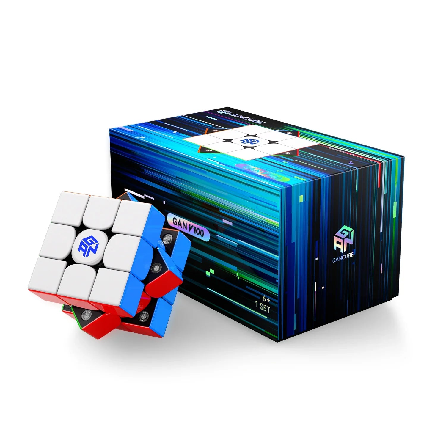 Buy GAN V100 3x3 (Magnetic, MagLev, Core Magnets, UV) Speed Cube Online ...