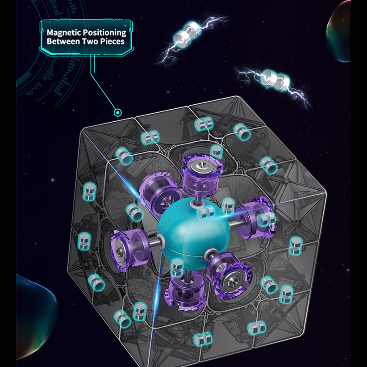 Buy MoYu HuaMeng YS3M MagLev 3x3 (Magnetic) Speed Cube Online | Cubelelo