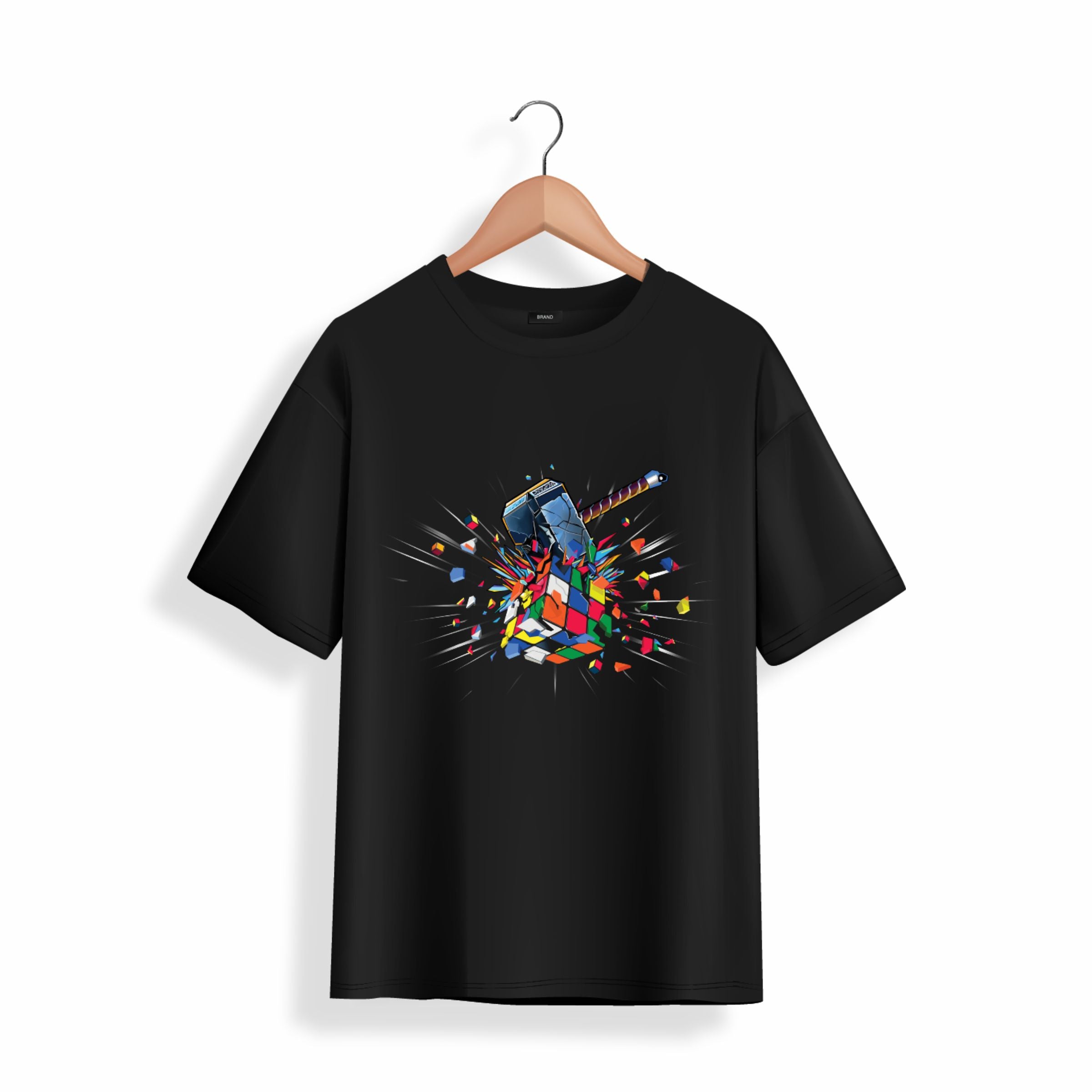 Buy CubeInk Smashed Cube T-Shirt(Male & Female) Online | Cubelelo
