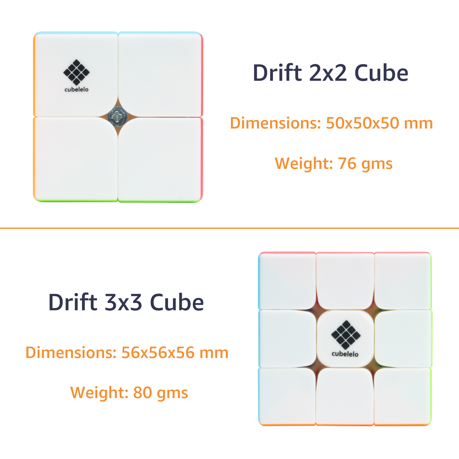 Buy Cubelelo Drift 5-in-1 Gift Box (2x2, 3x3, 4x4, 5x5 & Solving Guide ...