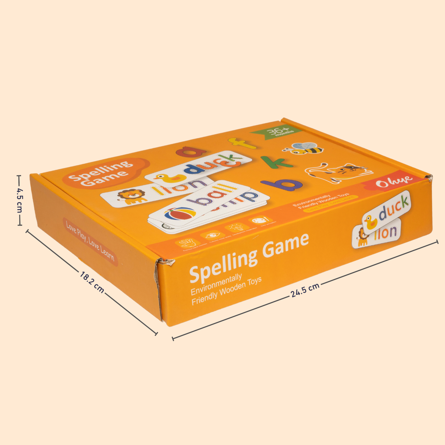Buy Spelling Game | Learn to Spell with Wooden Alphabets & Flash Cards ...