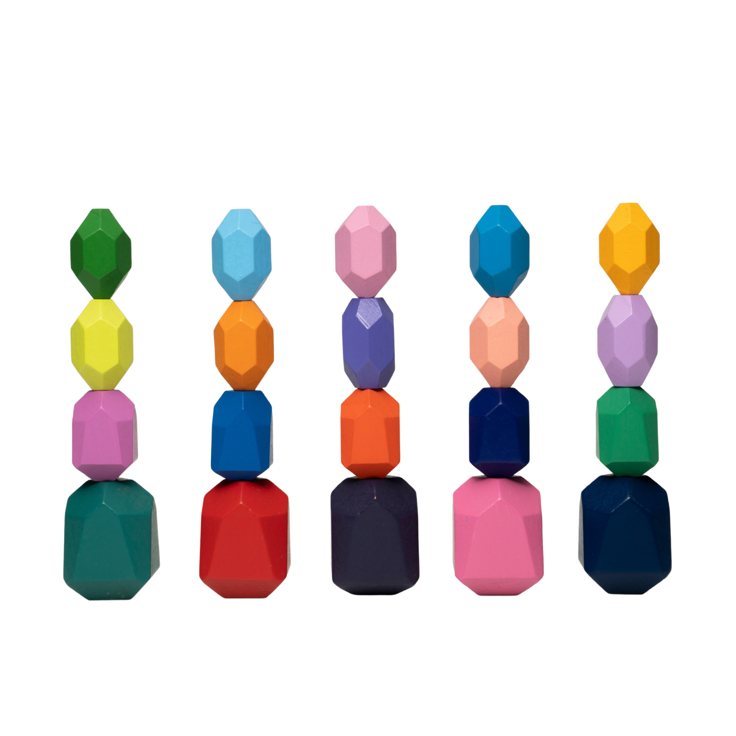 Buy Kreativity Wooden Stone Building Blocks Toy for Kids Online | Cubelelo